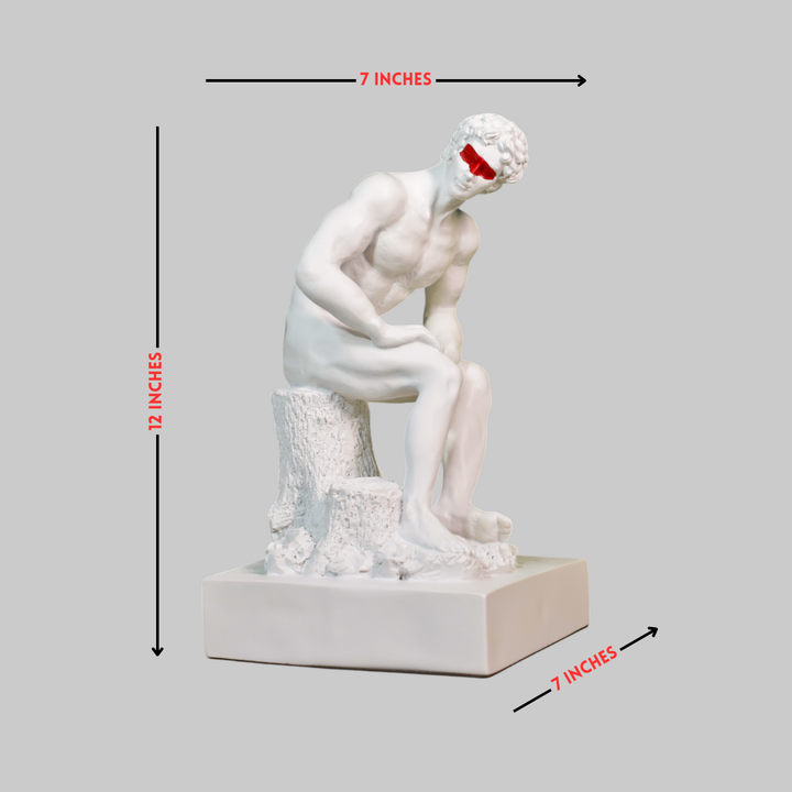 David the Thinker Resin Sculpture – Décor Helm