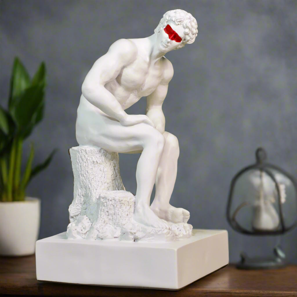 David the Thinker Resin Sculpture – Décor Helm