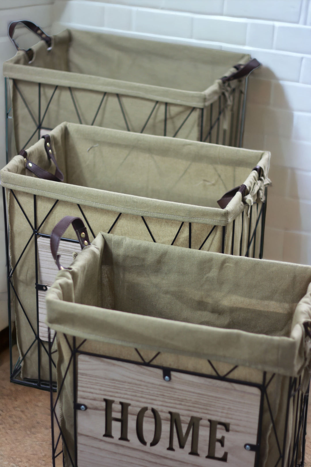 Wired Fabric Laundry Basket – Décor Helm